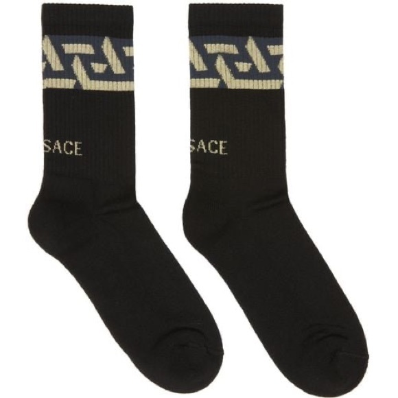 Versace | Underwear & Socks | Versace Monogram Crew Socks | Poshmark